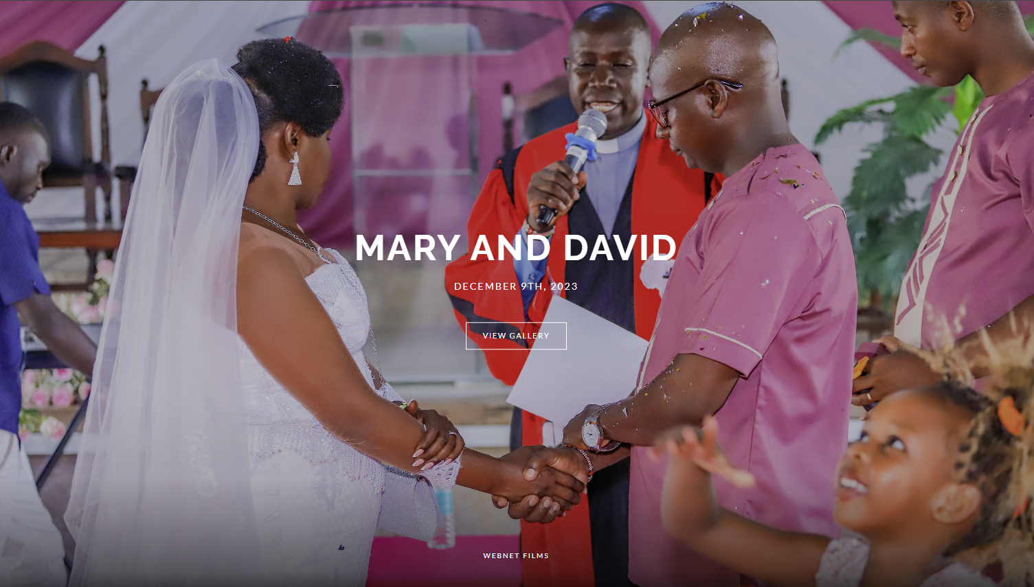 Mary & David Wedding - Webnet Media Group
